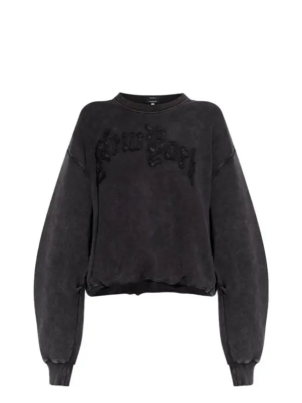 R13 New York Balloon Crewneck Sweatshirt - Black