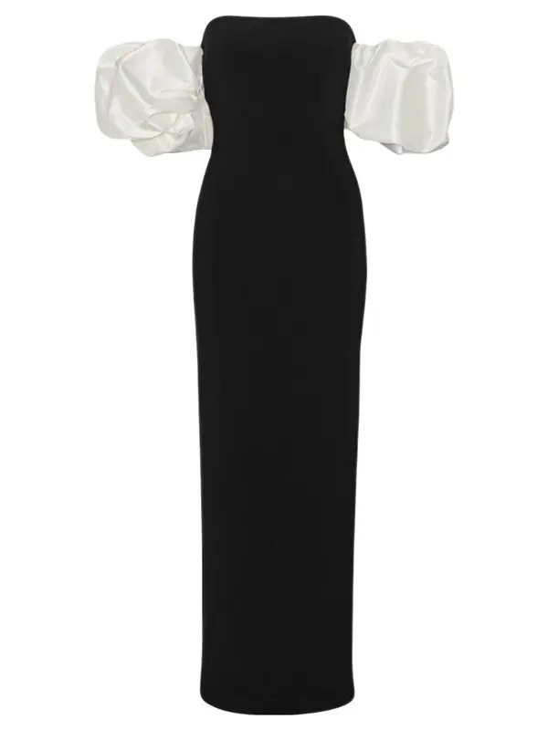 ROTATE BY BIRGER CHRISTENSEN Puff Sleeve Maxi Dress - Black