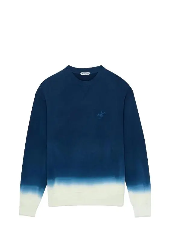 J.W.ANDERSON Jw Anderson Dip-dye Sweatshirt - Navy Blue/off-white