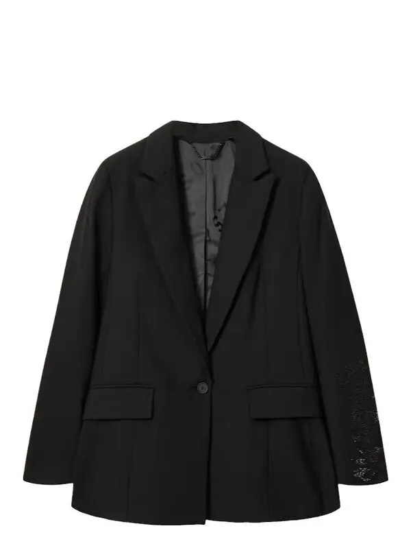 ALLSAINTS Ottie Relaxed Skull Blazer - Black