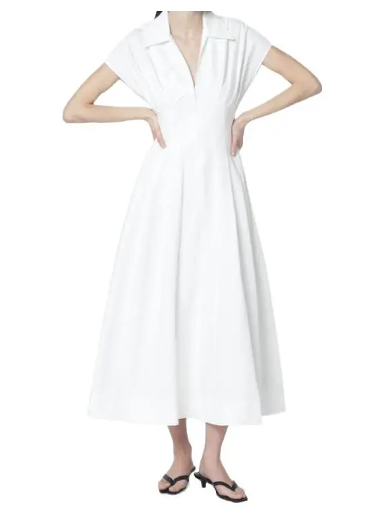 Simkhai Farlow Midi Dress - White