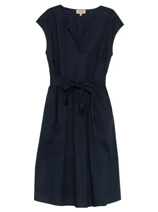 Woolrich Belted Poplin Short Dress - Black