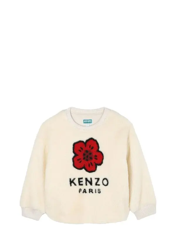 Kenzo Boke Flower Fleece Sweatshirt - White