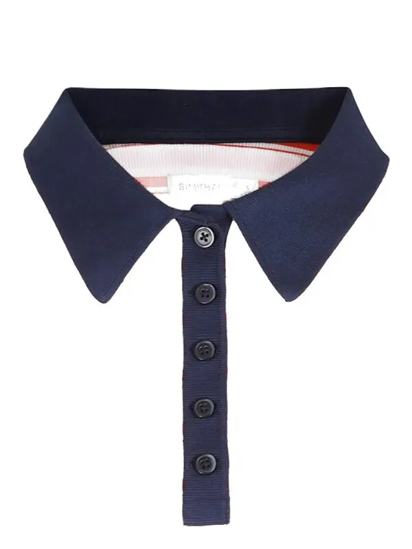 Simkhai Striped Knitted Polo Top - Multicolor