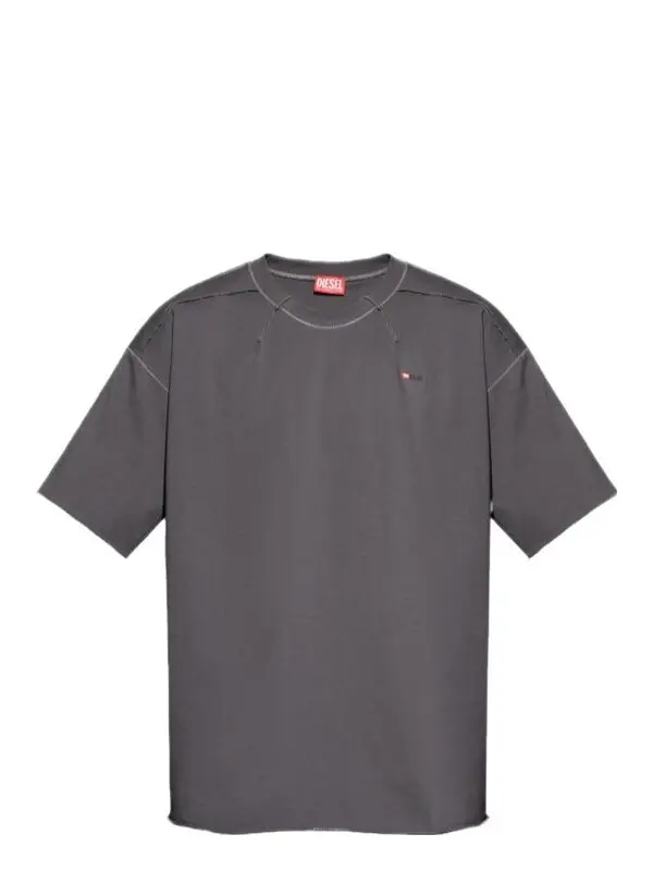 DIESEL® Stitch Cotton T-shirt - Black