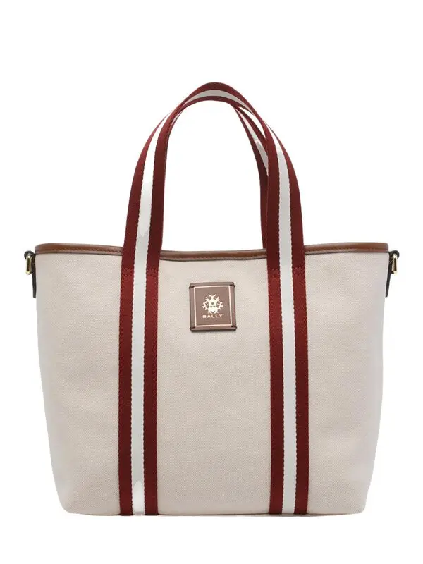 Bally Edelbliss Logo Patch Tote Bag - White