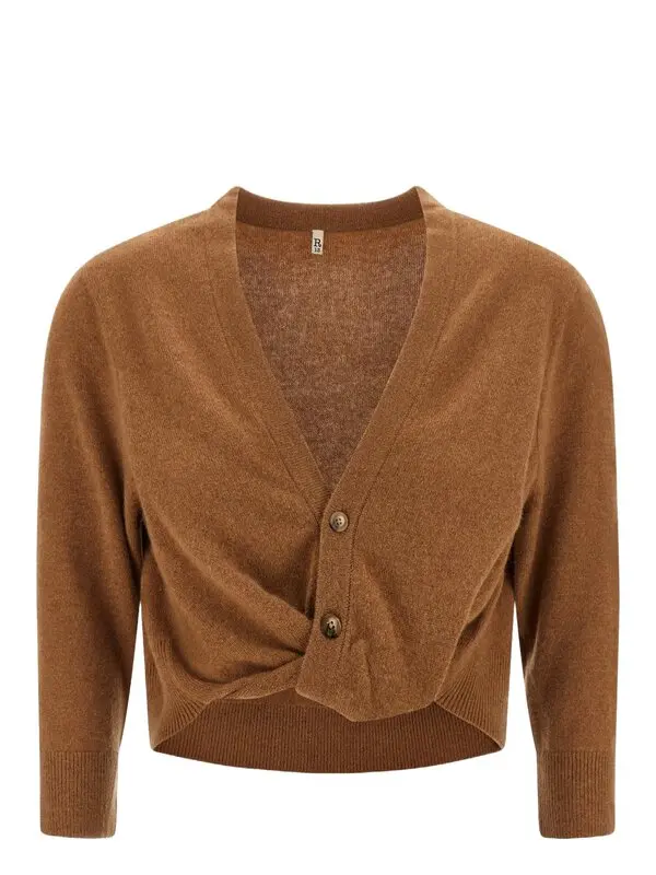 R13 Knot Cardigan - Brown