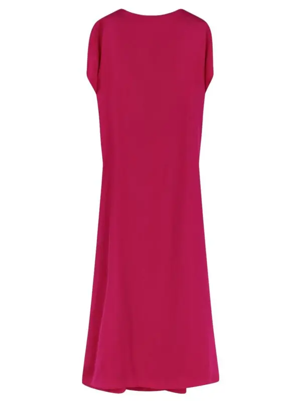 Dries Van Noten V-neck Satin Dress - Pink
