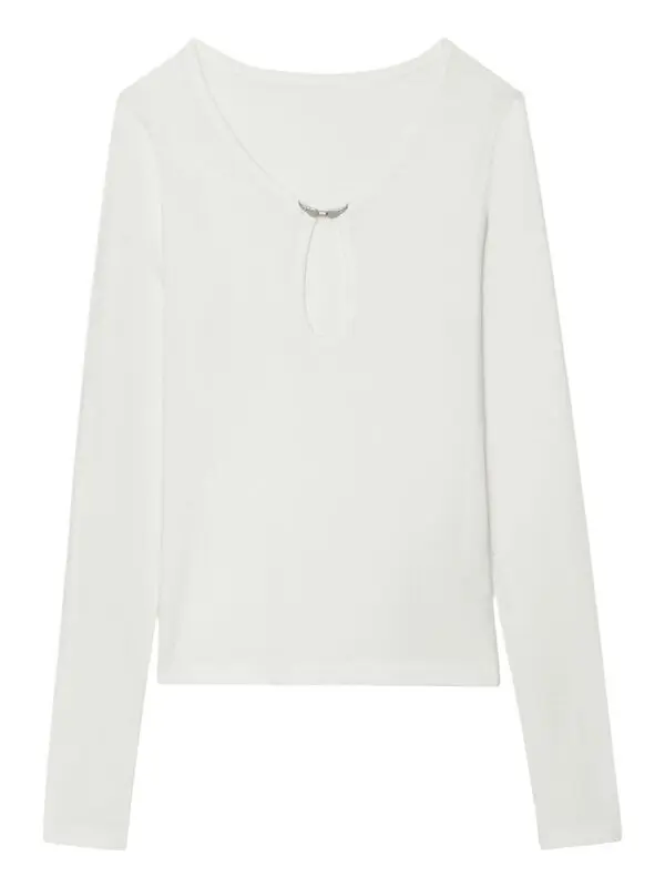 Zadig&Voltaire Tina Henley T-shirt - White