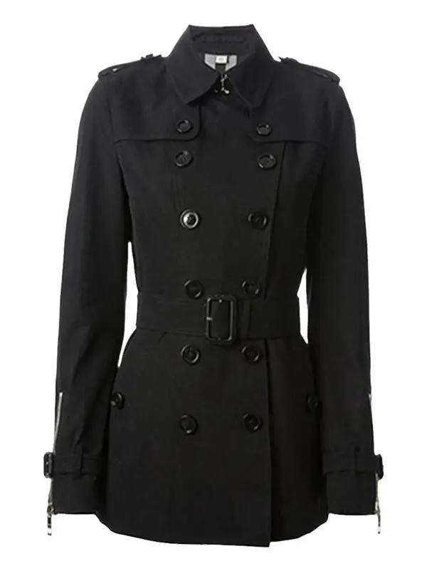 Burberry Double-breasted Trench Coat - Black