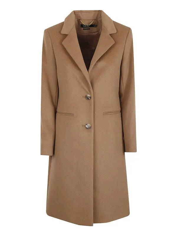 Ralph Lauren Lauren Cashmere-blend Wool Coat - Brown