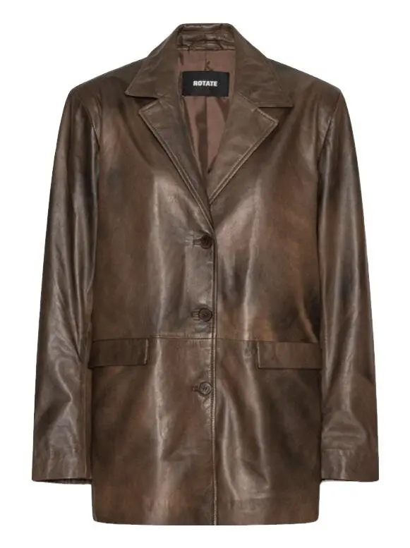 ROTATE BY BIRGER CHRISTENSEN Single-breasted Blazer - Dark Brown