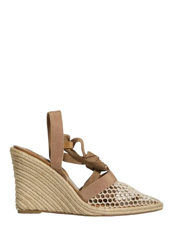 CHRISTIAN LOUBOUTIN Toleda Espadrille Wedge Sandals - Camel