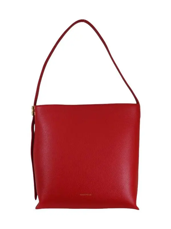 COCCINELLE C-me Logo Printed Hobo Bag - Red