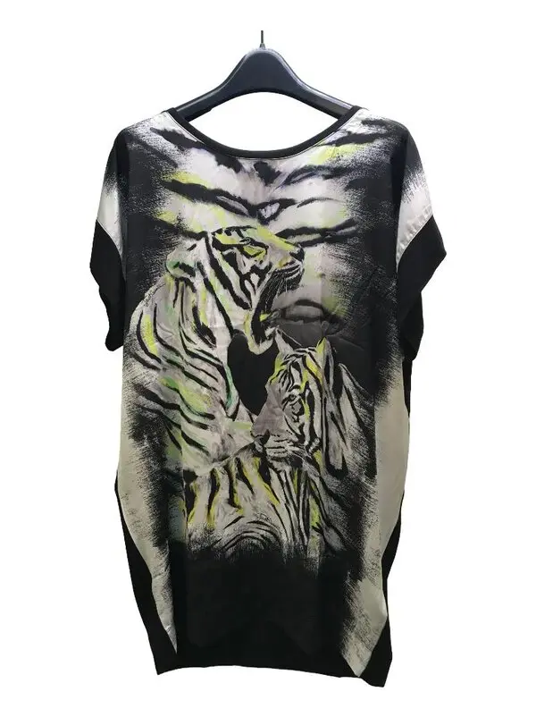 Just Cavalli Logo T-shirt With Round Neck - Black