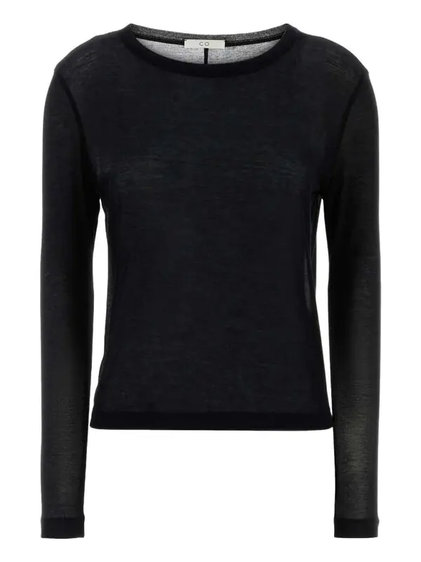 Co Cosheer Crewneck Long Sleeve T-shirt - Black