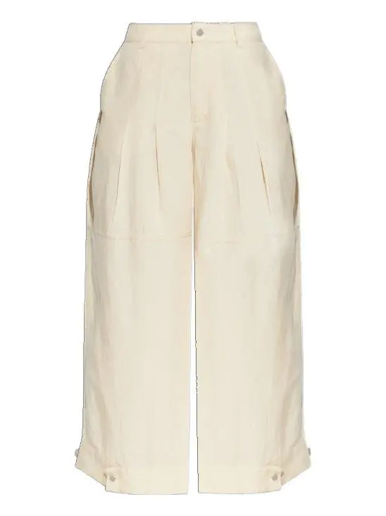 ALLSAINTS Sherell Pleated Wide-leg Pants - Nude