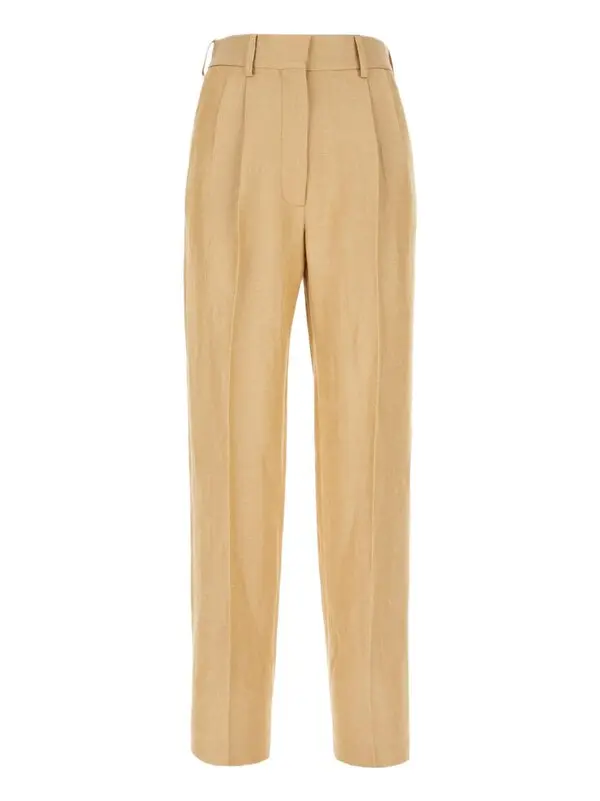 BLAZÉ MILANO Pleated Trousers - Nude