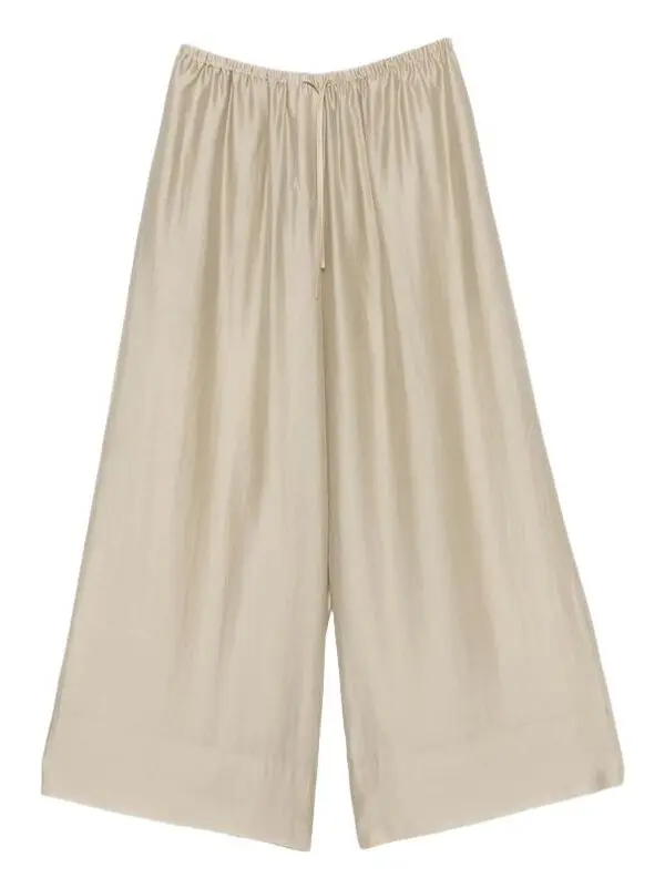 ENTIRE STUDIOS Drawstring Wide Leg Trousers - Nude