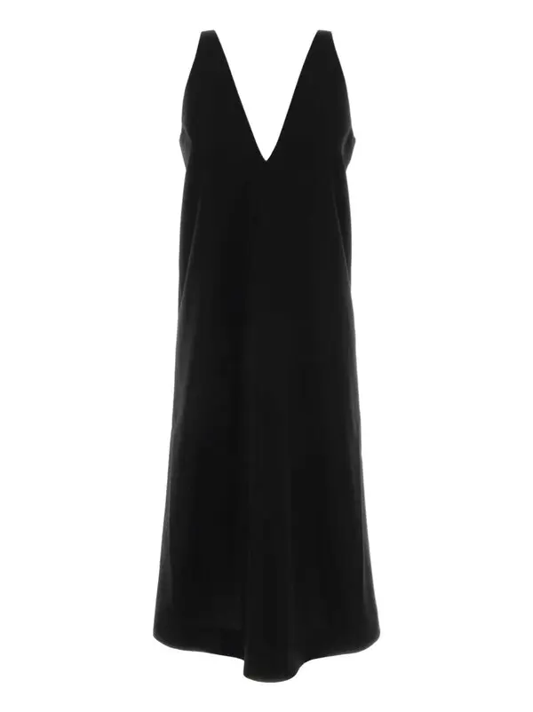 Co Sleeveless V-neck Dress - Black
