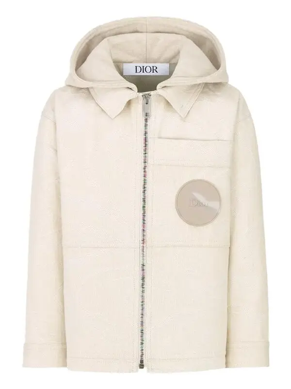 Dior Long Sleeve Hooded Jacket - Ivory