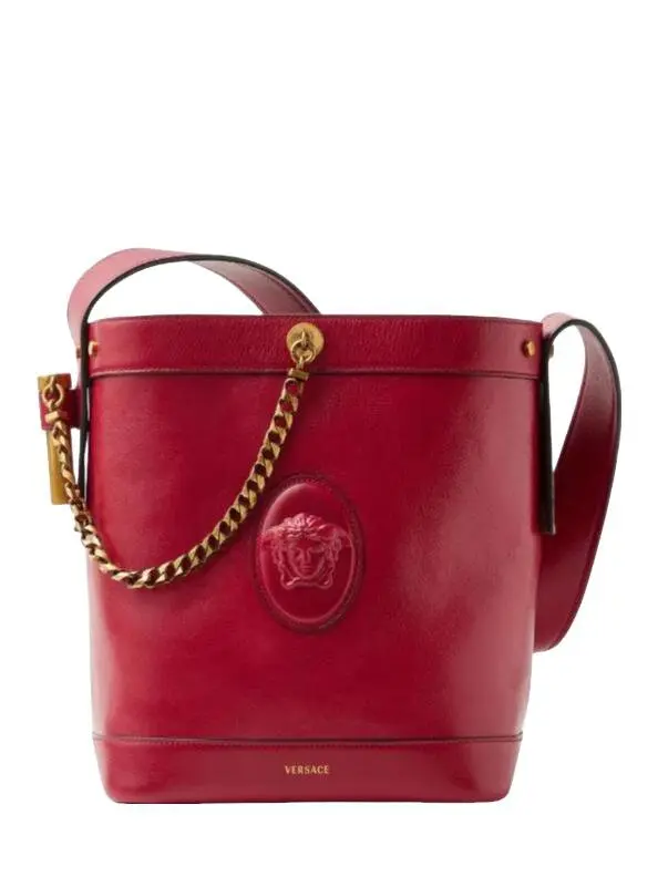 Versace Medusa Bucket Bag - Red