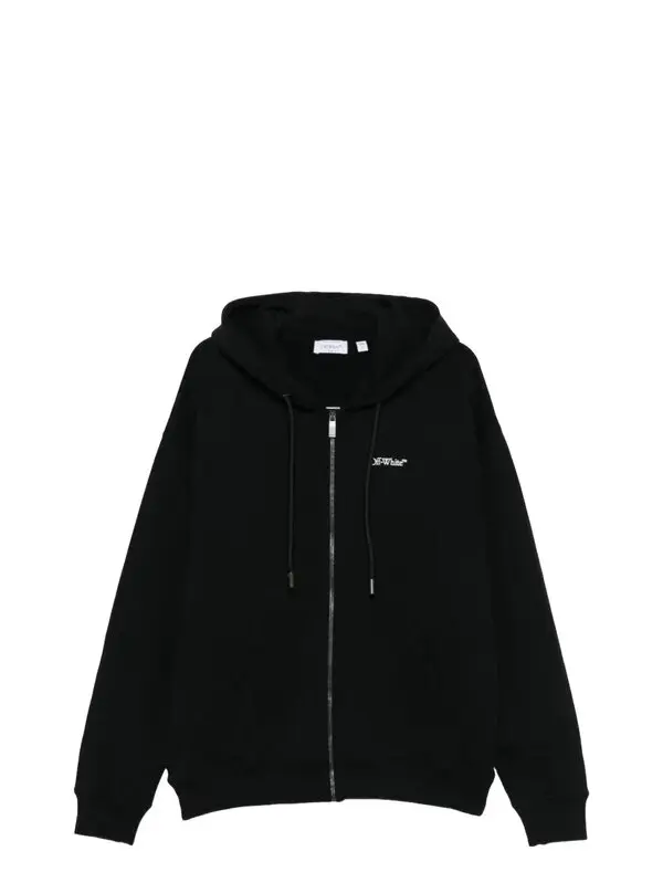 Off-White Half Arrows Skate Zip Hoodie - Black
