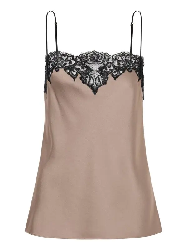 Stella McCartney Lace-trimmed Satin Camisole - Nude
