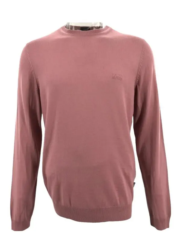 Hugo Boss Round Neck Fine Knit Pullover - Pink