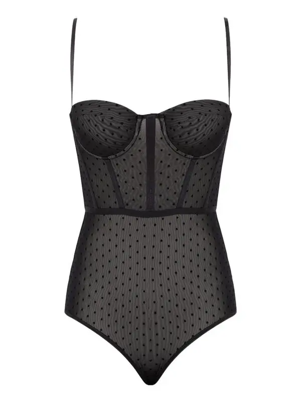 Zimmermann Dot Bodysuit - Black