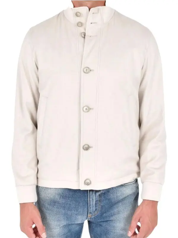 Herno Long-sleeved Bomber Jacket - White