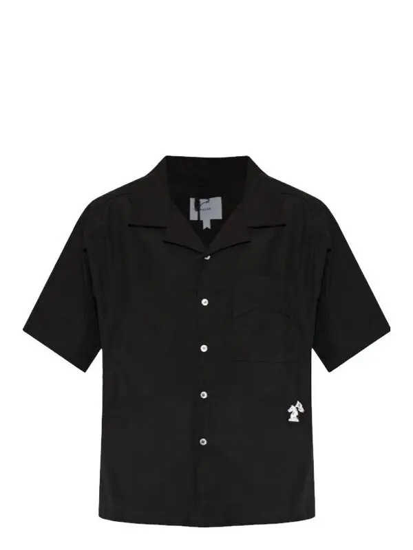 Rhude Embroidered Short-sleeve Shirt - Black