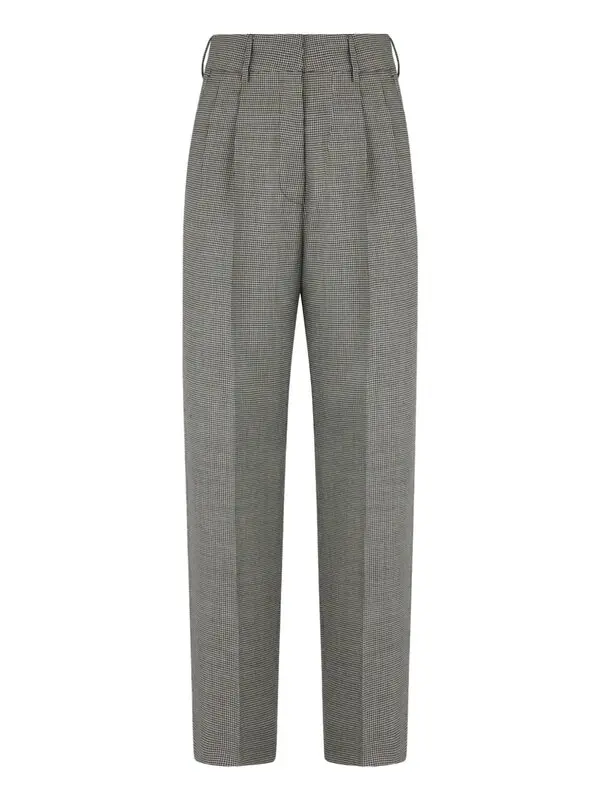 BLAZÉ MILANO Houndstooth Tailored Trousers - Royal Blue