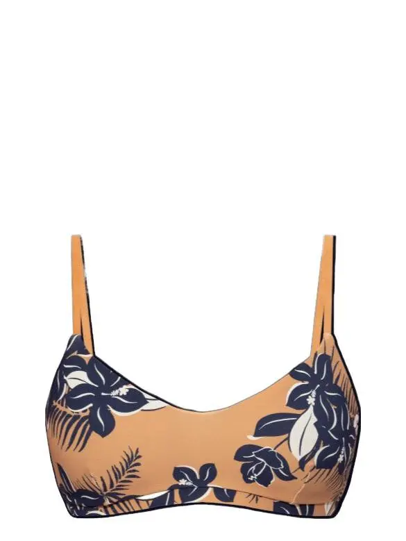 The Upside Floral Motif Sports Bra - Nude