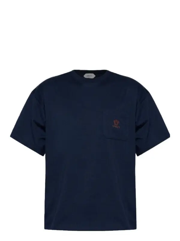 Versace Logo Pocket T-shirt - Black