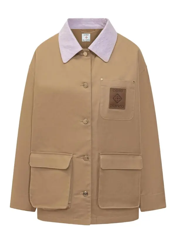 Casablanca Patch Pocket Jacket - Light Brown
