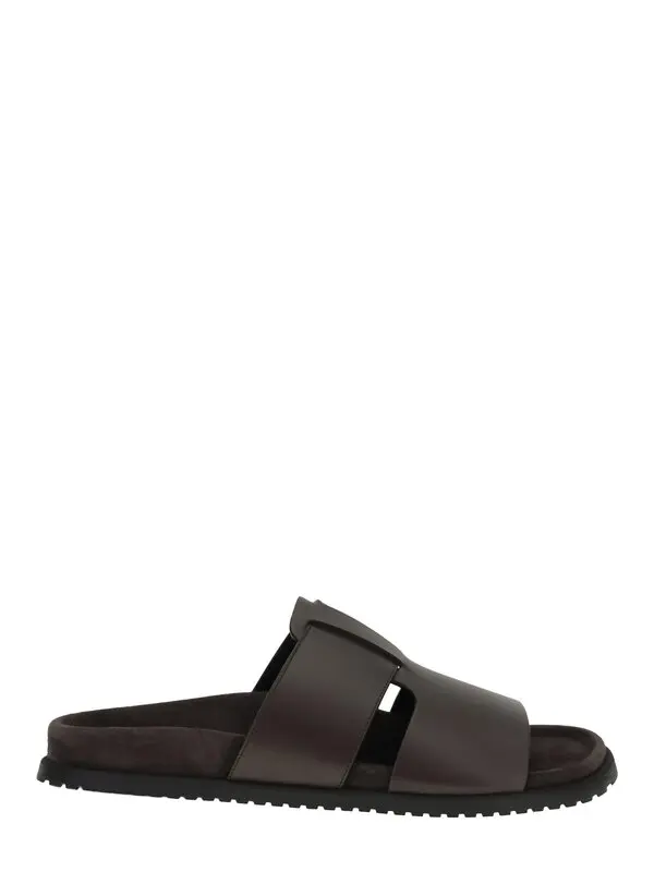 Dolce & Gabbana Logo Detailed Slides - Black
