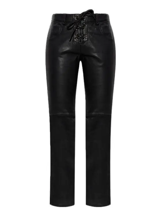 Isabel Marant Étoile Vanel Lace-up Trousers - Black