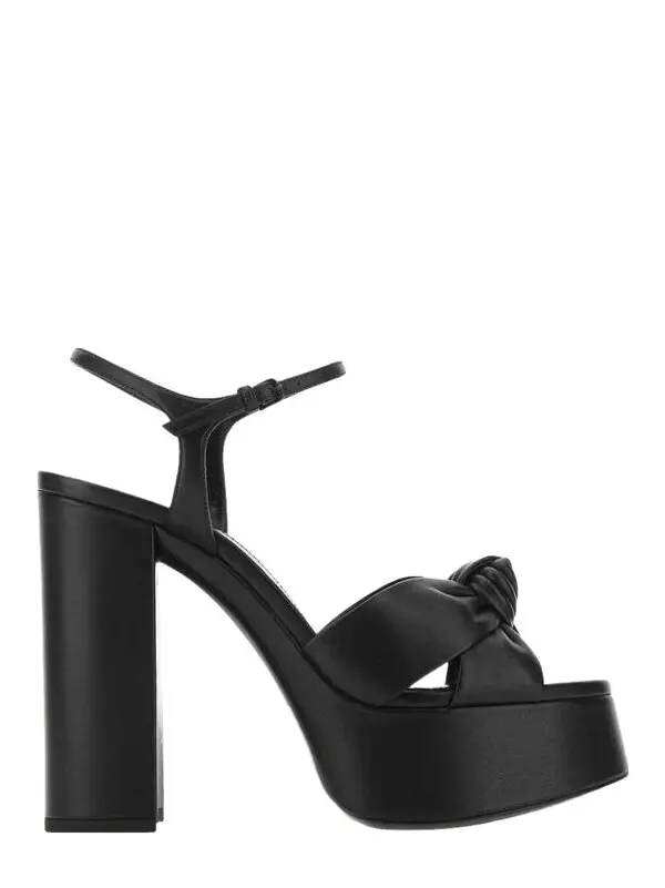 Saint Laurent Bianca Platform Sandals - Black