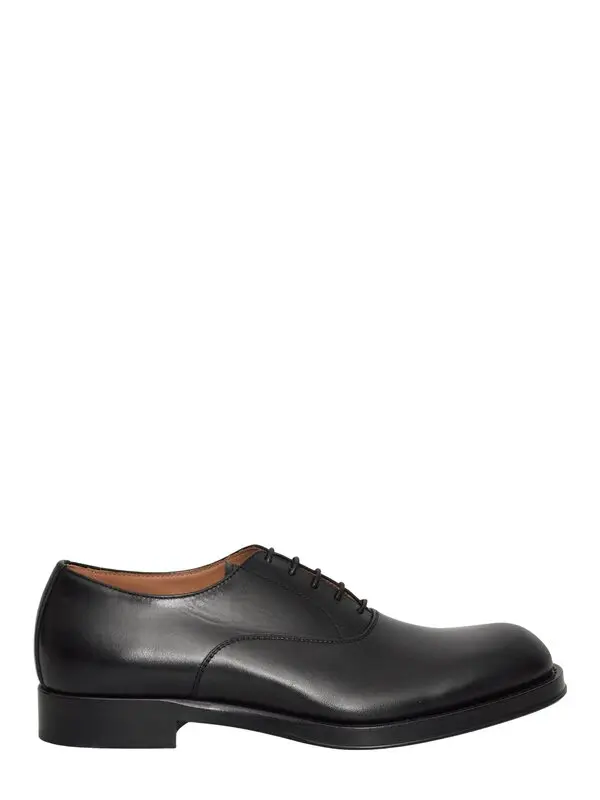 Dries Van Noten Leather Oxford Shoes - Black