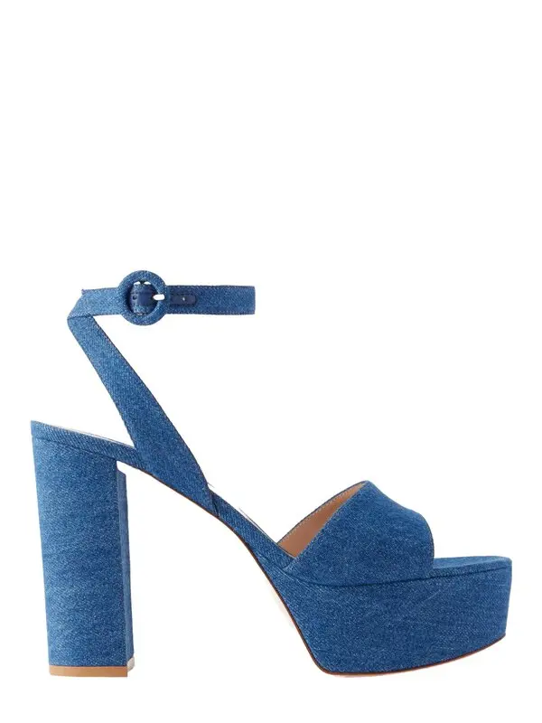 GIANVITO ROSSI Platform Sandals - Blue