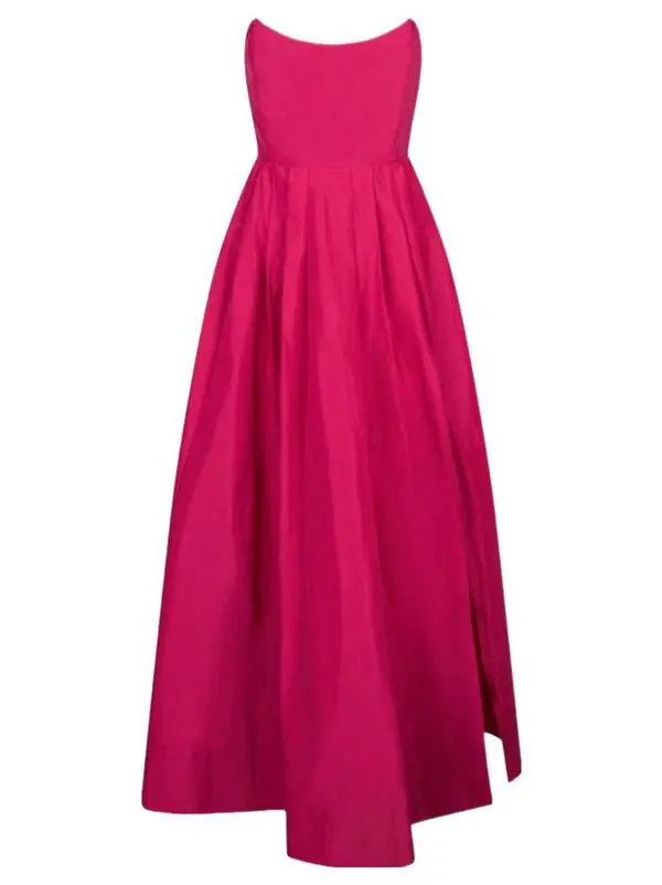 Liu Jo Long Taffeta Dress With Slit - Red