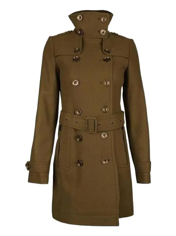 Burberry Double-breasted Slim Coat - Brown