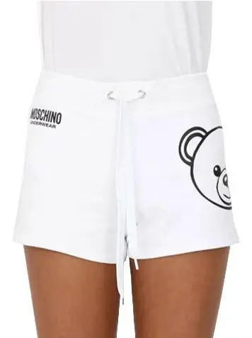 Moschino Teddy Bear Print Shorts - White