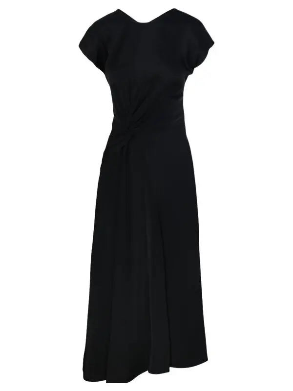 Victoria Beckham Aria Midi Dress - Black