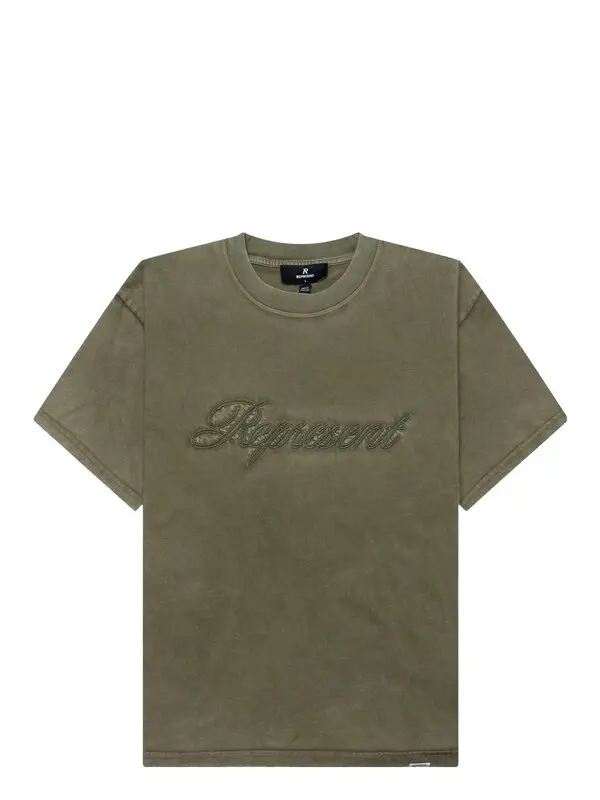 REPRESENT Logo Crew Neck T-shirt - Green