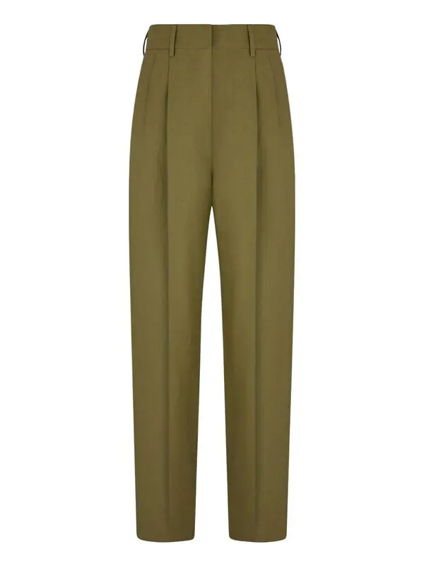 BLAZÉ MILANO Wide-leg Tailored Trousers - Green