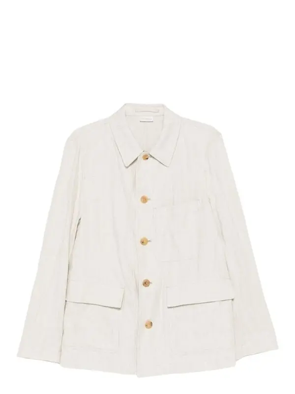 Dries Van Noten Long-sleeved Casual Jacket - White