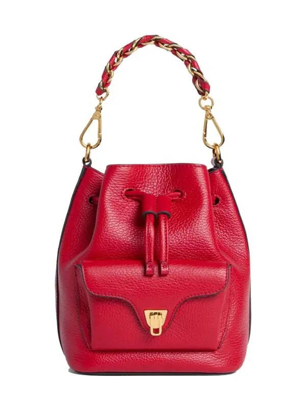 COCCINELLE Beat Generation Small Bucket Bag - Scarlet