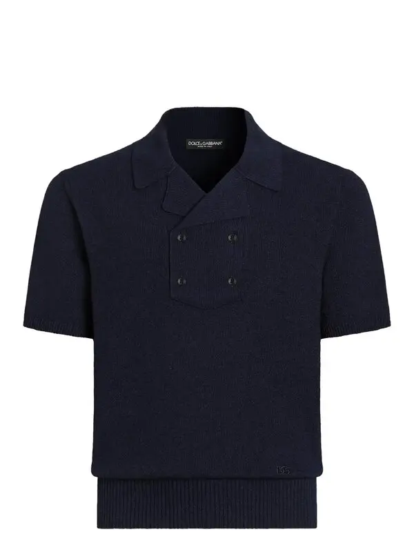 Dolce & Gabbana Dolce Gabbana Short-sleeved Polo Shirt - Blue